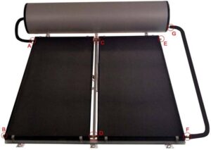 Open Loop Flat Panel Solar Water Heater - Gmwaterheater.com